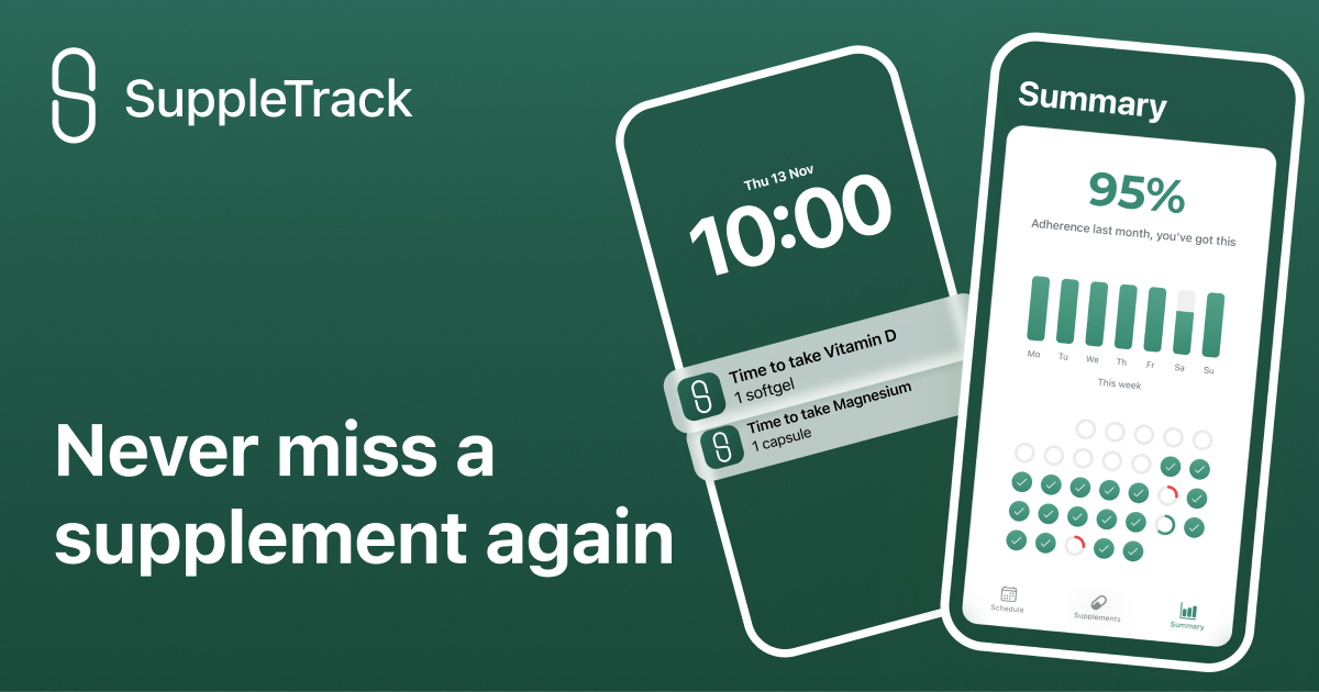 SuppleTrack - Track Your Supplements Effortlessly